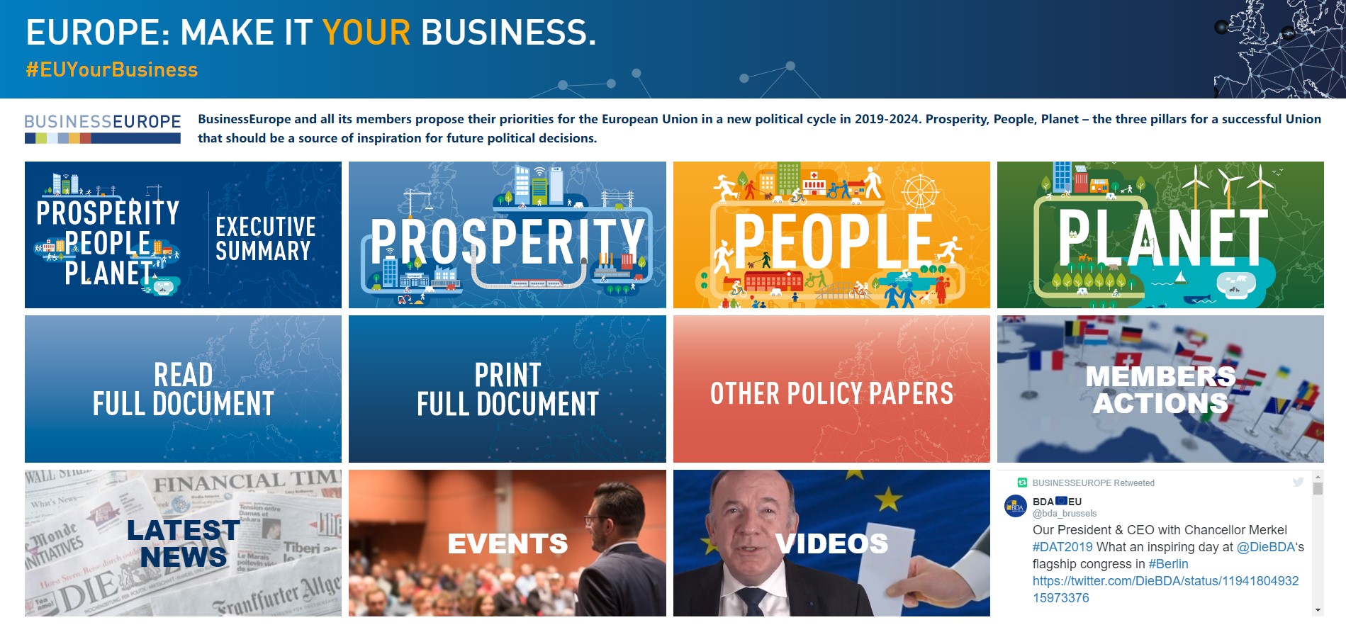 Europe: Make it your business.